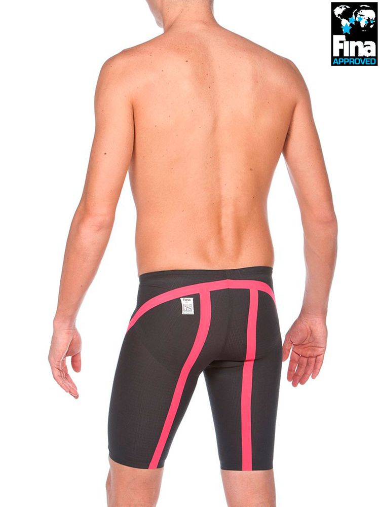 Arena Powerskin Carbon Flex VX Dark Grey & Fluro Red Jammers