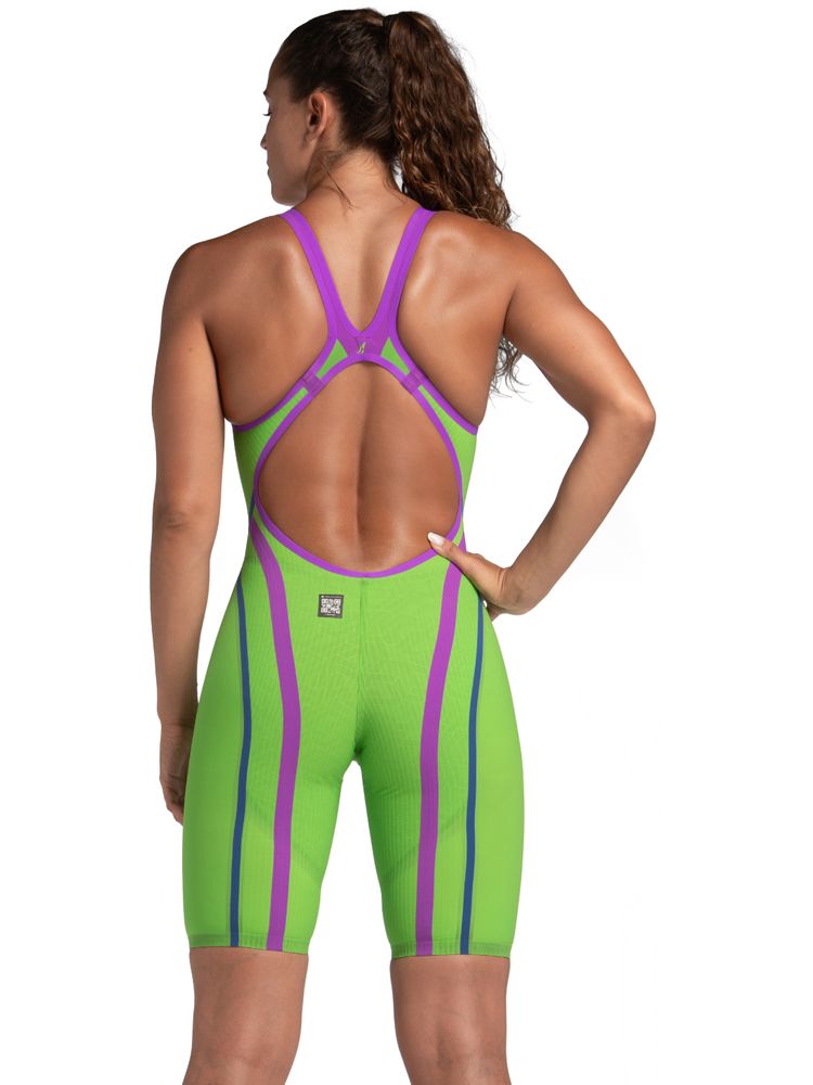 Arena Powerskin Primo Open Back Kneelength - Emerald Boa