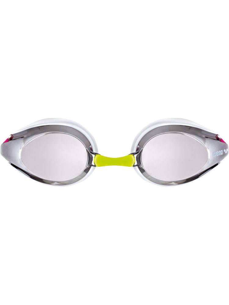 Arena Tracks Junior Goggles - Silver Mirror/White/Fuchsia
