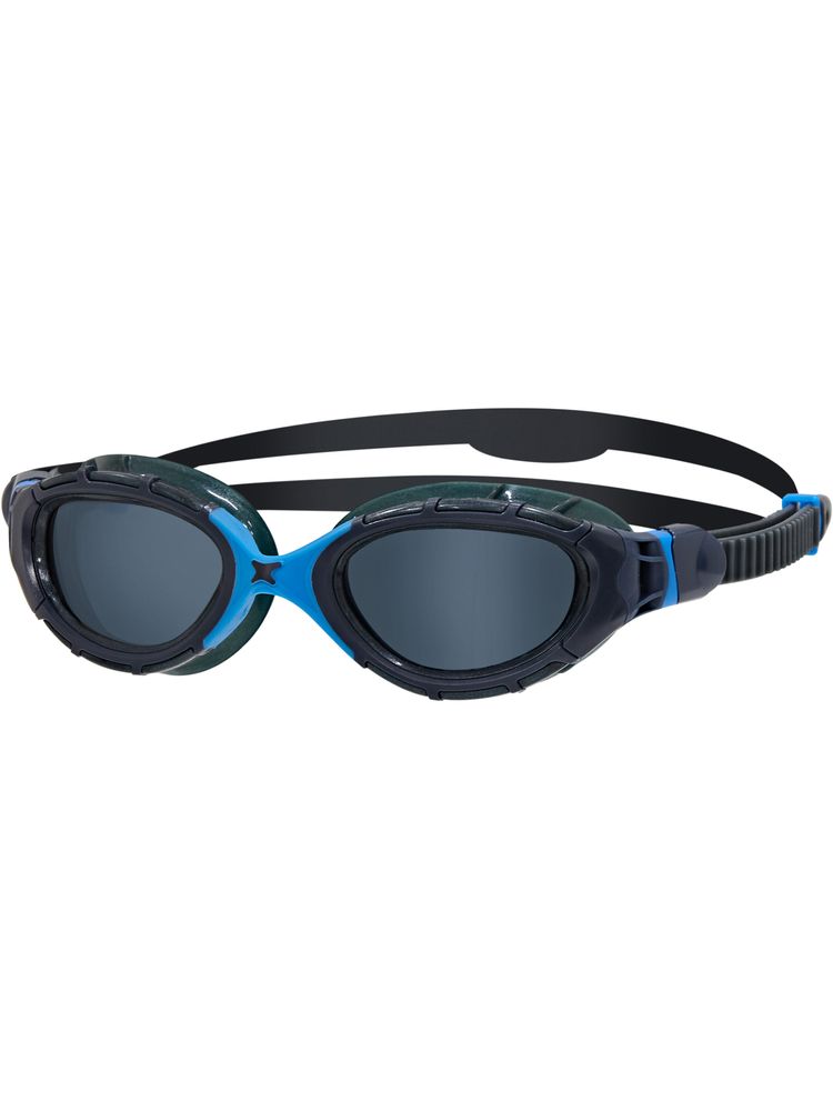 Zoggs Predator Flex Goggles Small Fit - Smoke Tint/Grey/Blue