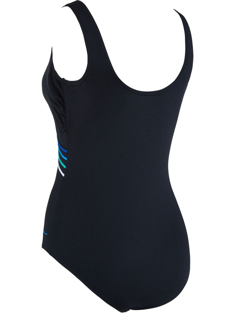 Zoggs Suffolk Concealed Underwire One Piece - Black/Blue