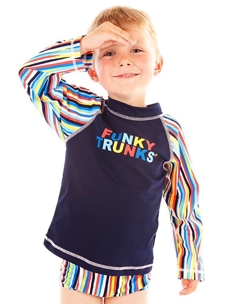 Funky Trunks Ocean Liner Toddler Boys Sleeved Rash Shirt