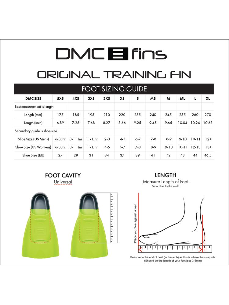 DMC Fins Original Fins - Blue/Charcoal