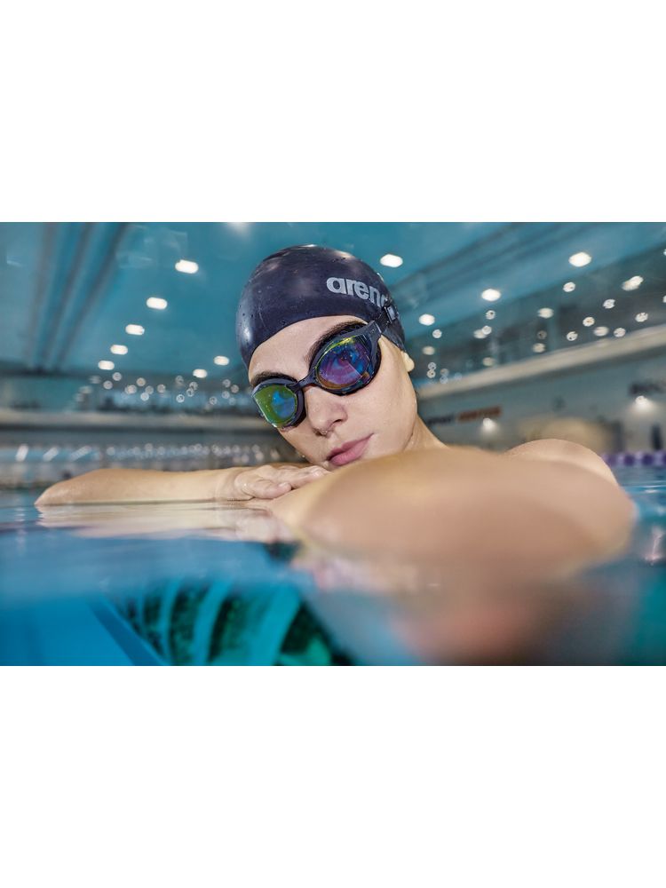 Arena Air Bold Swipe Goggles - Aqua Mirror/Dark Grey