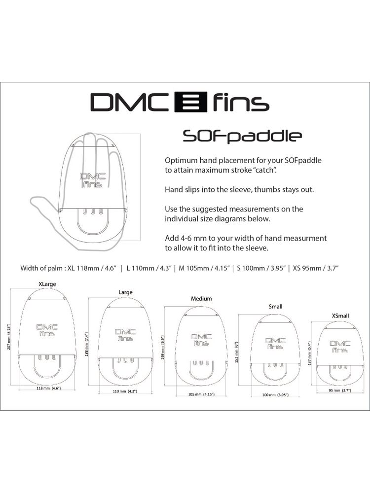 DMC Fins SOFpaddle Hand Paddles - Gold