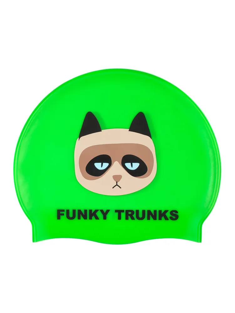 Funky Trunks Grumpy Cat Swim Cap