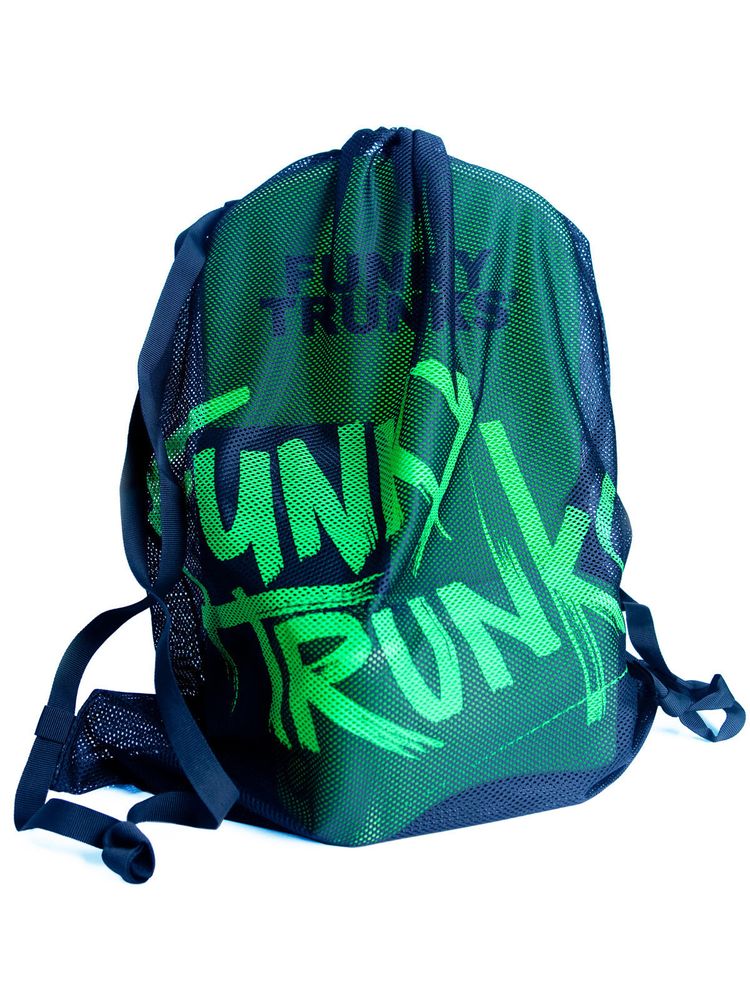 Funky Trunks Still Black Mesh Bag