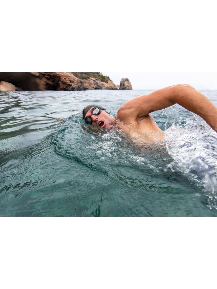 Zoggs Predator Titanium Goggles Small Fit - Mirrored Smoke/Red/Grey