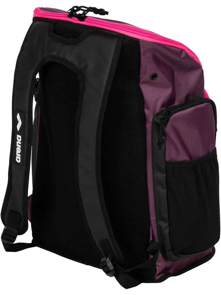 Arena Spiky 3 Backpack 45L - Plum/Neon Pink