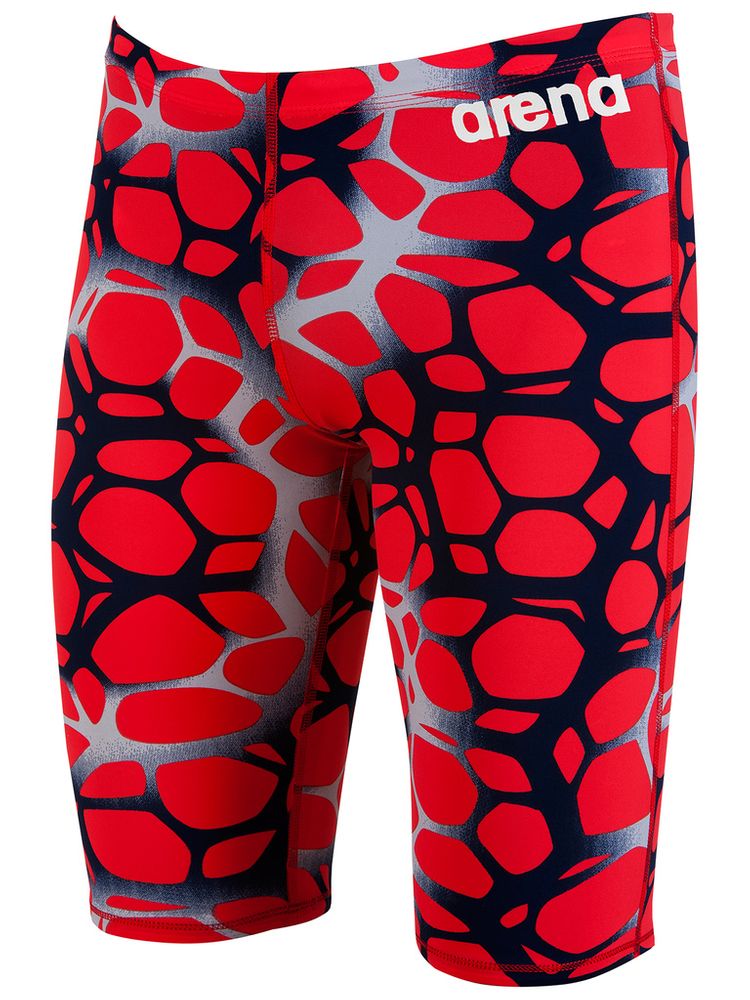 Arena Powerskin ST Red & Silver Jammers