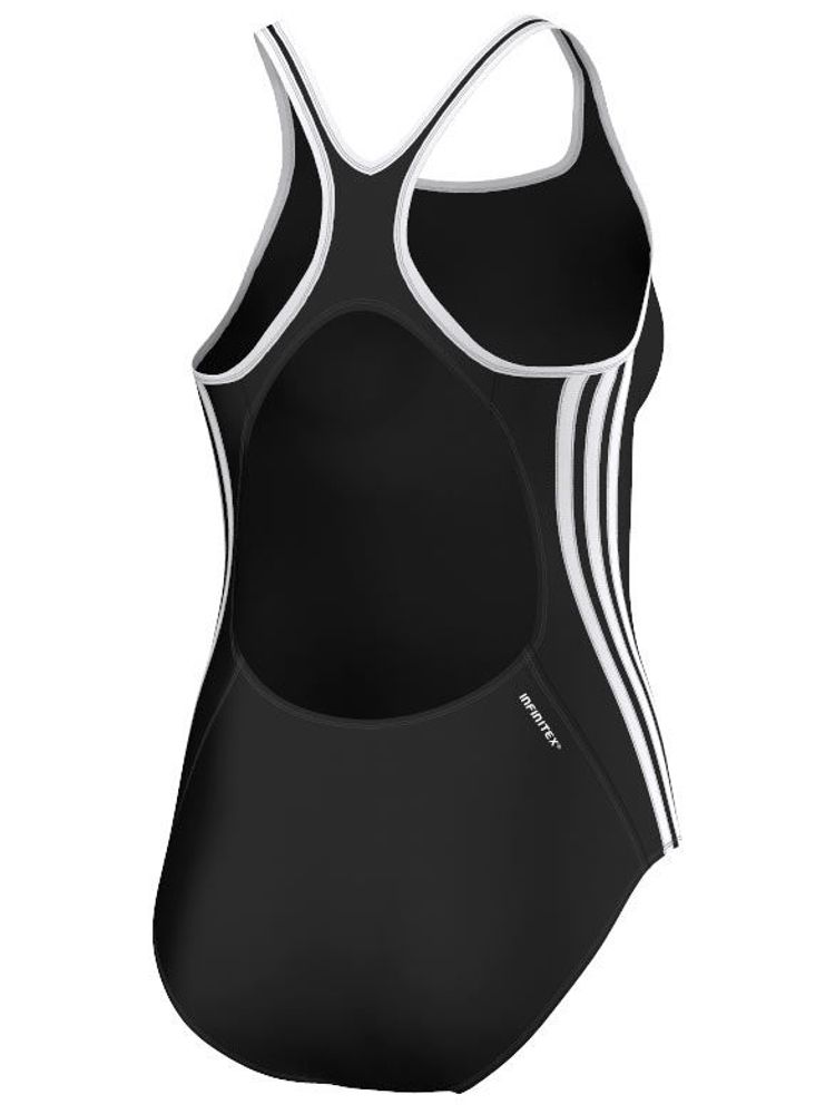 Adidas 3 Stripe Womens One Piece Swimsuit