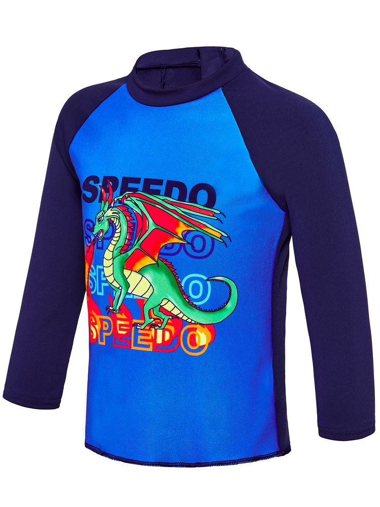 Speedo Flaming Dragon Toddler Boys Long Sleeve Rashie