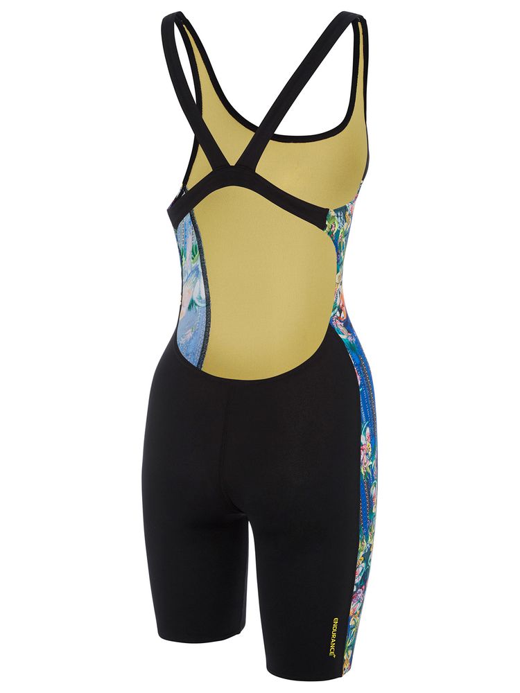 Speedo Flamingo Jungle Girls Leaderback Legsuit