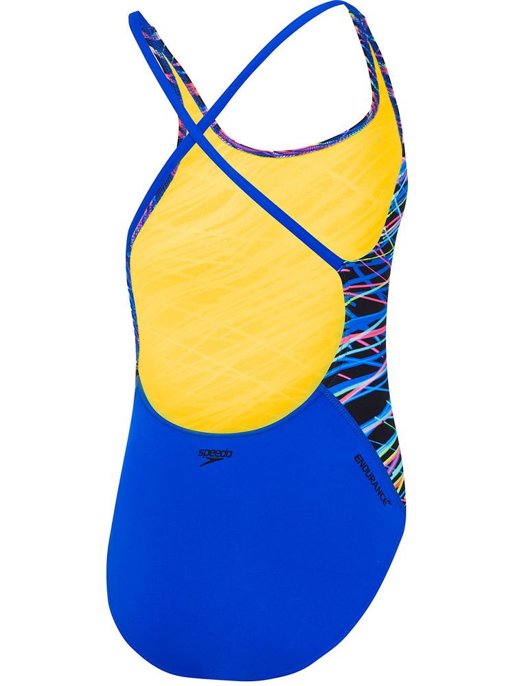 Speedo Fluorescent Lines Elevate One Piece