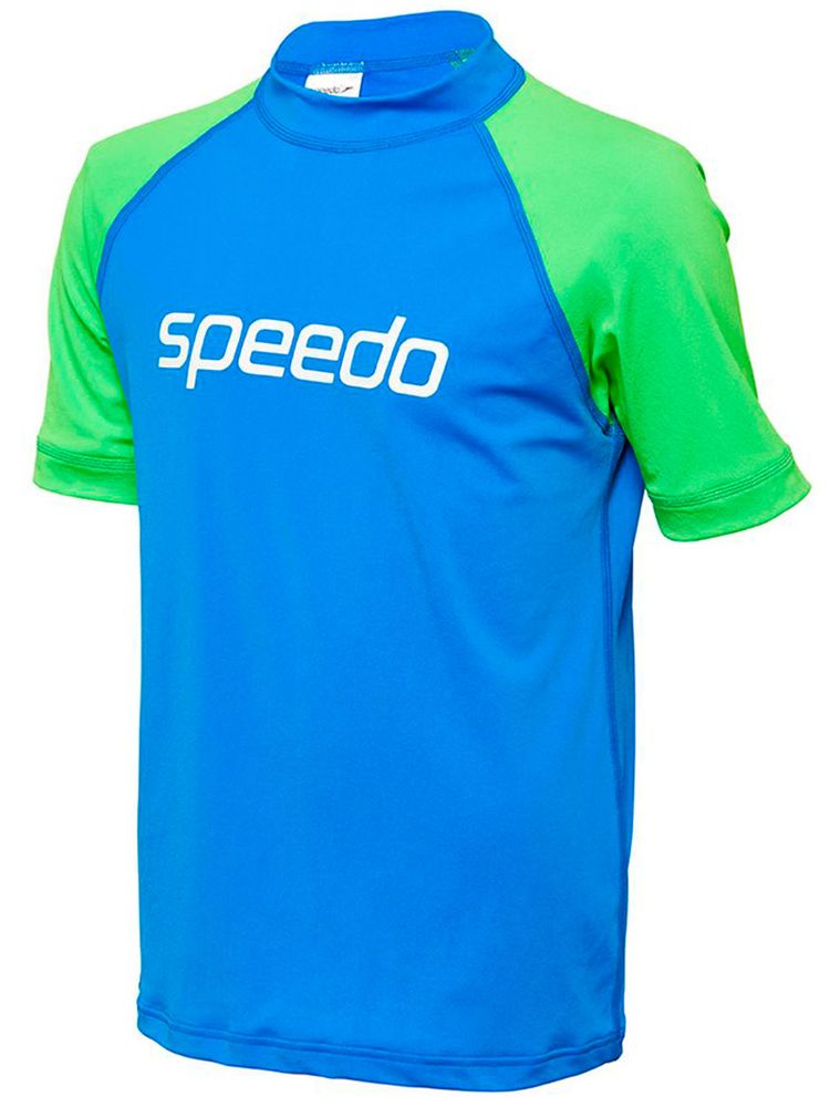 Speedo Logo Azure Boys Sun Top