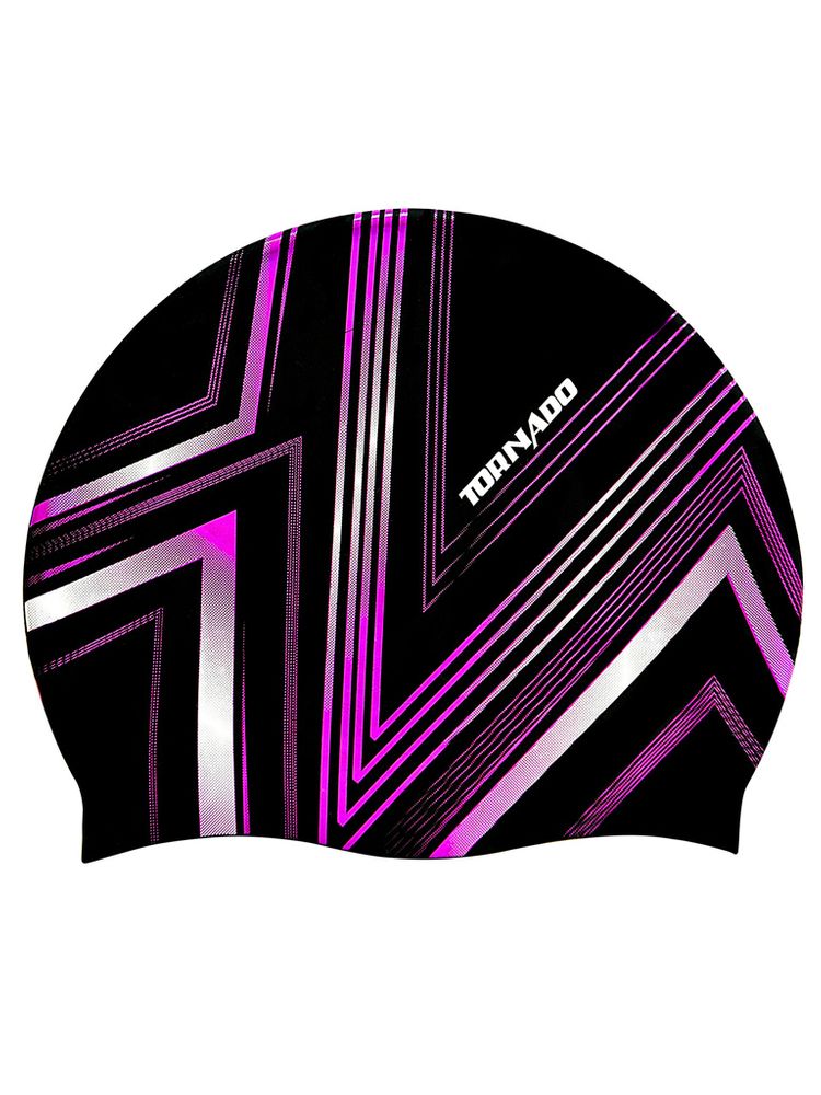 Tornado So Edgy Violet Swim Cap