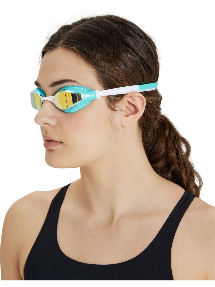 Arena Airspeed Goggles - Yellow Mirror/Turquoise
