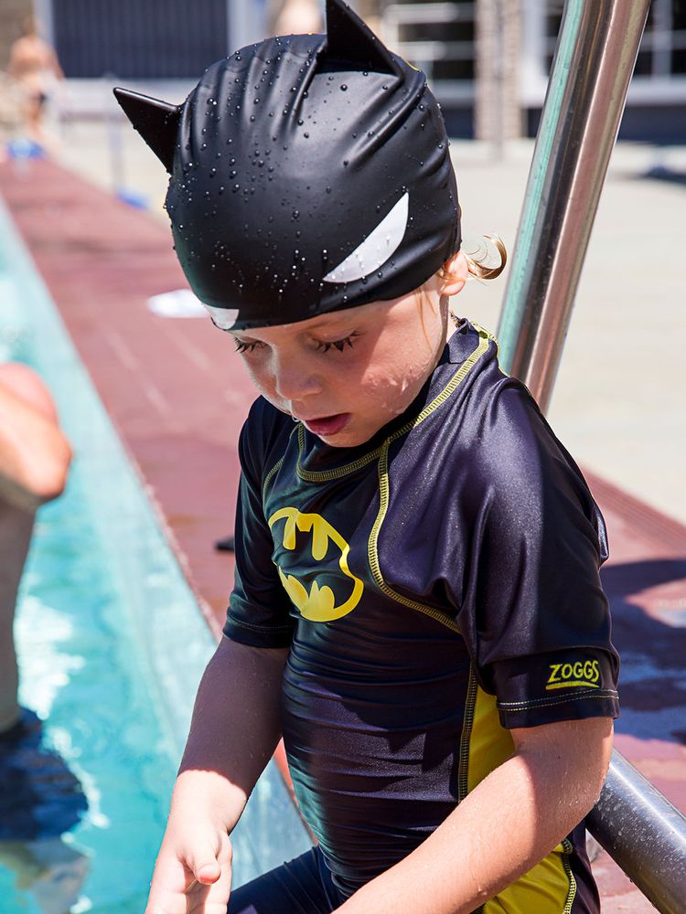 Zoggs Batman Jnr 3d Silicone Swim Cap