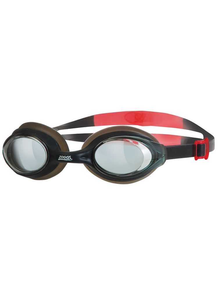 Zoggs Bondi Black & Red Smoke Tinted Lens Goggles