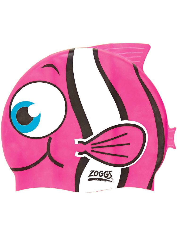 Zoggs Junior Character Silicone Cap - Pink Fish