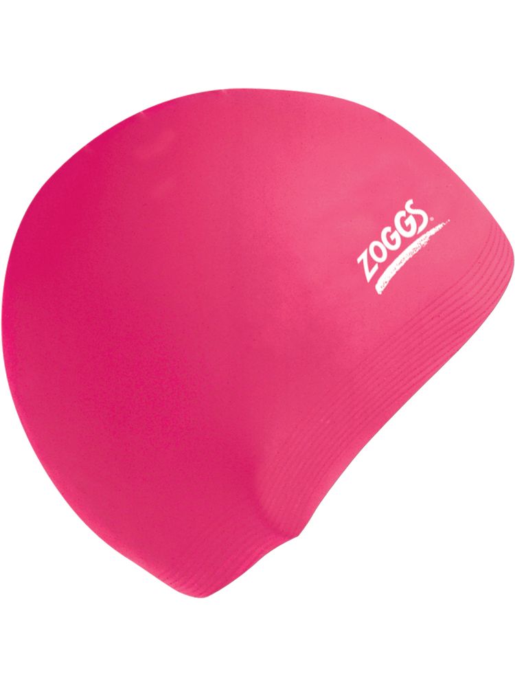 Zoggs Junior Plain Swim Cap - Pink