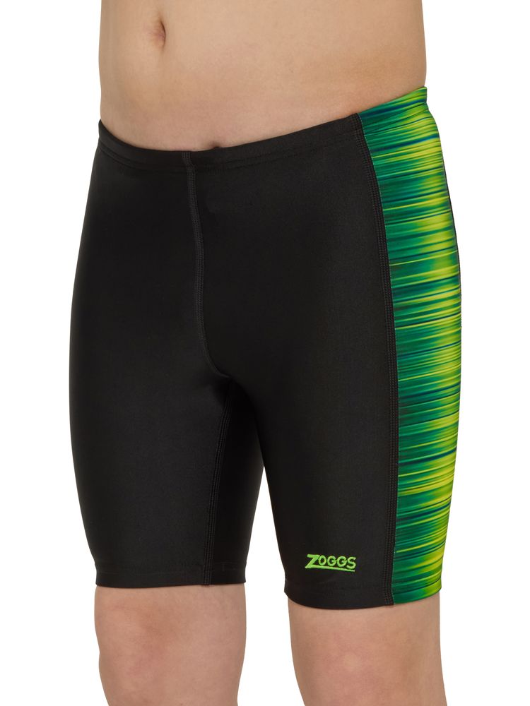 Zoggs Panelled Mid Jammers - Pipeline Green