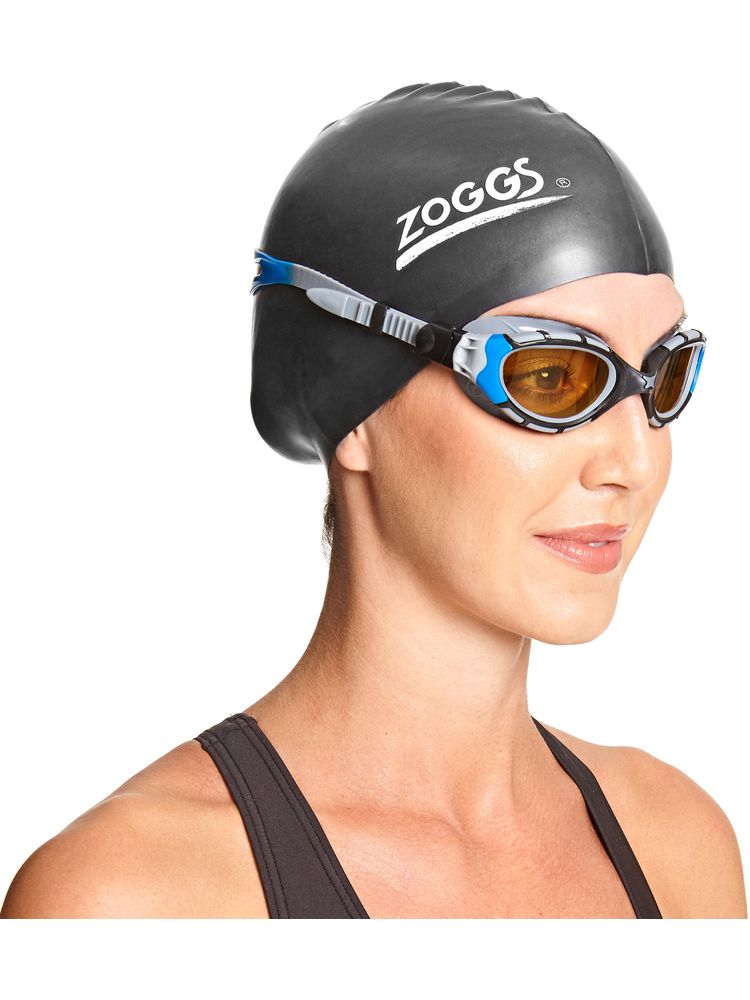 Zoggs Predator Flex Polarized Ultra Goggles Small Fit - Copper/Black/Blue