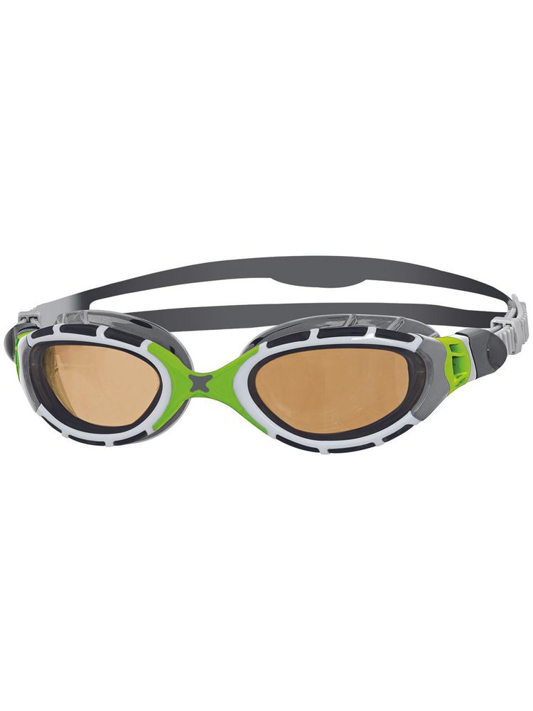 Zoggs Predator Flex 2.0 Polarized Ultra Green & Grey Goggles