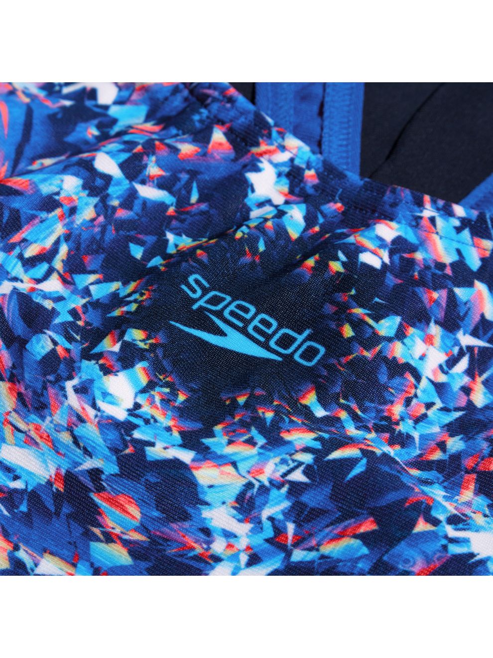 Speedo Splashback One Piece - Navy/Orange/Cobalt