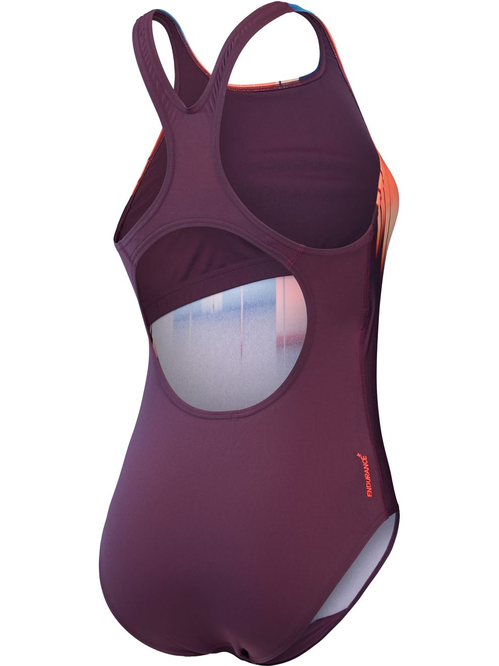 Speedo Medalist One Piece - Plum/Red/Nectarine/Blue