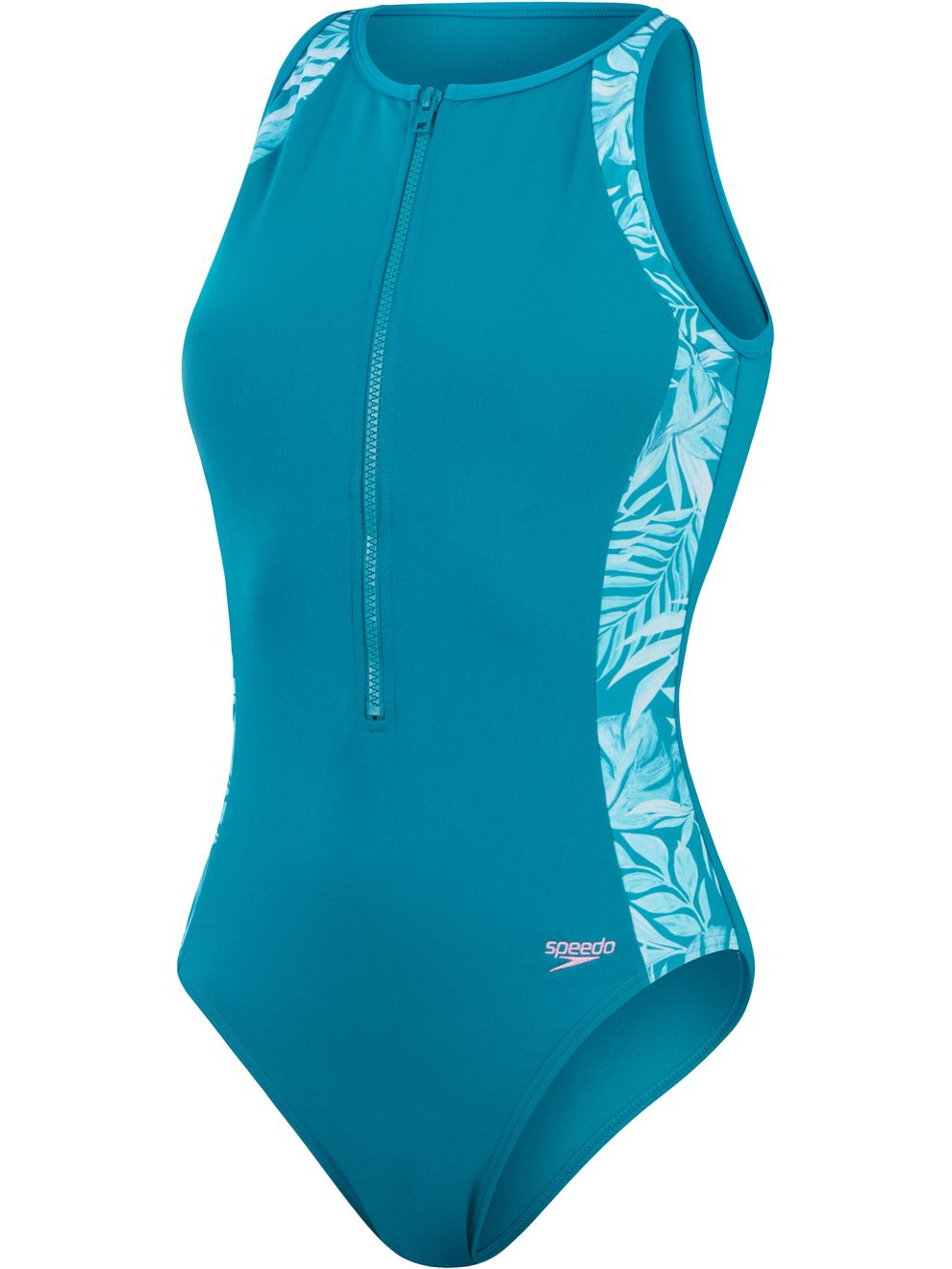 Speedo Panel Hydrasuit One Piece - Peacock/Marine Blue