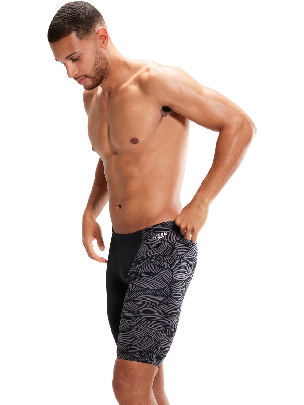 Speedo V-Cut Jammers - Black/Charcoal