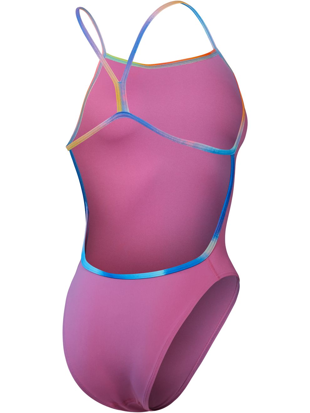 Speedo Solid V-Back One Piece - Kiki Pink