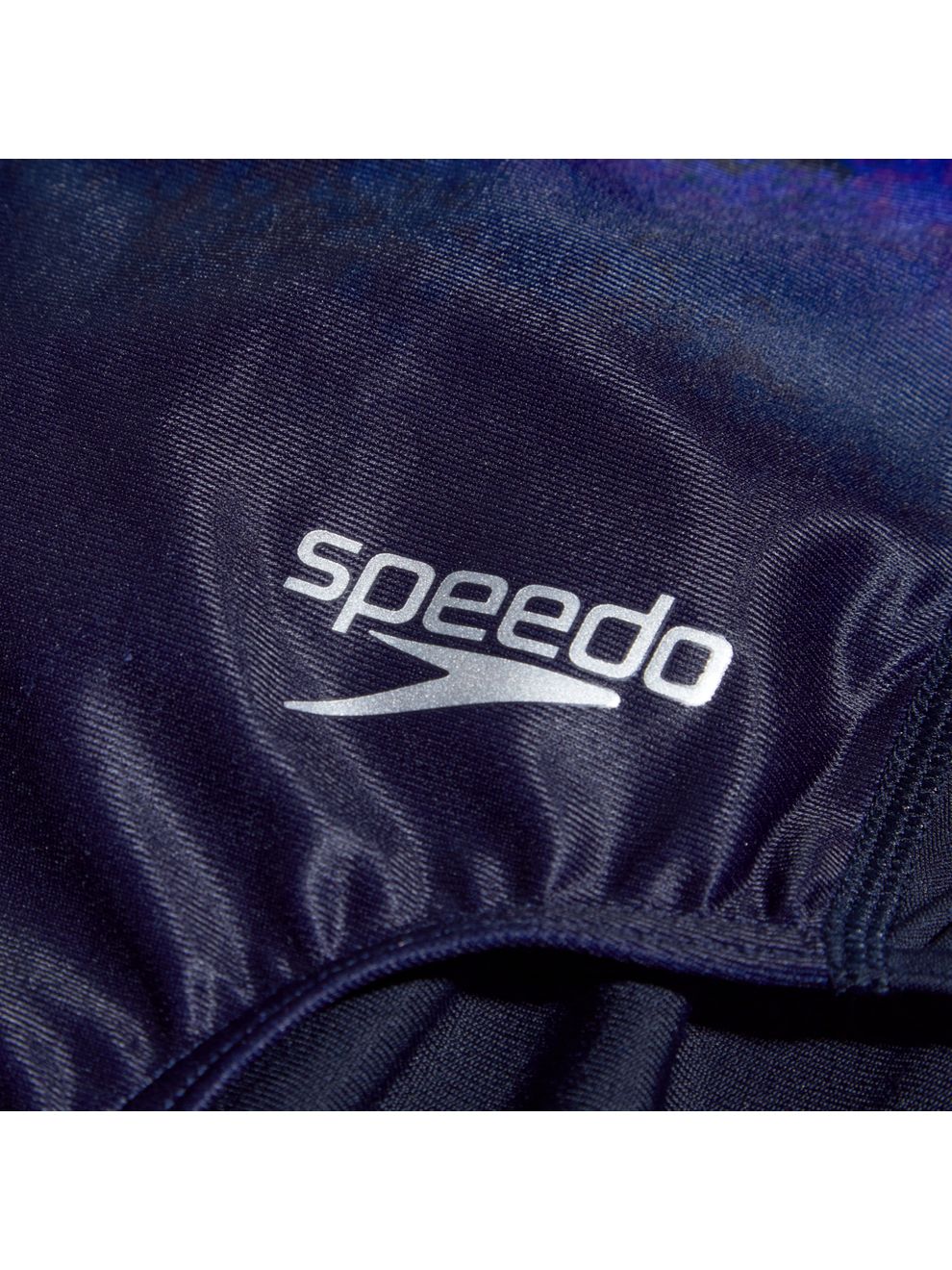 Speedo Lane Line Back One Piece - Navy/Pink/Cobalt