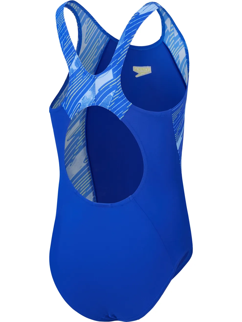 Speedo Splice Muscleback One Piece - Cobalt/Lemon/Blue