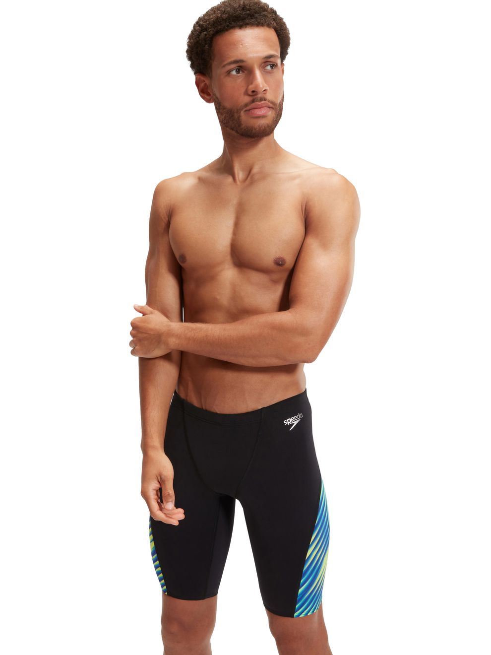 Speedo V-Cut Jammers - Black/Cobalt