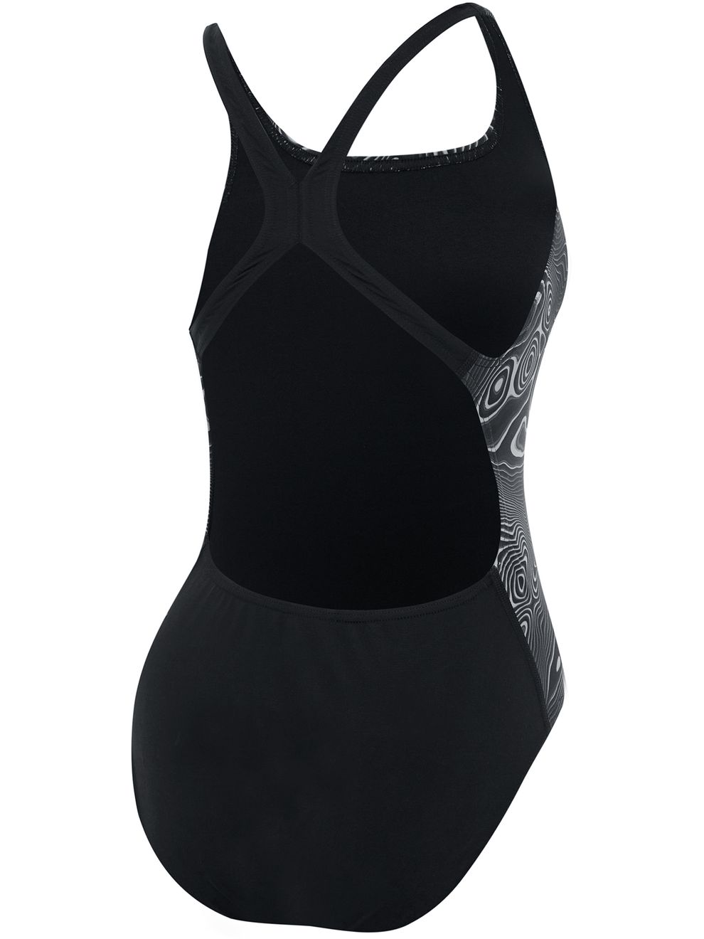 Speedo Powerback One Piece - Black/Charcoal