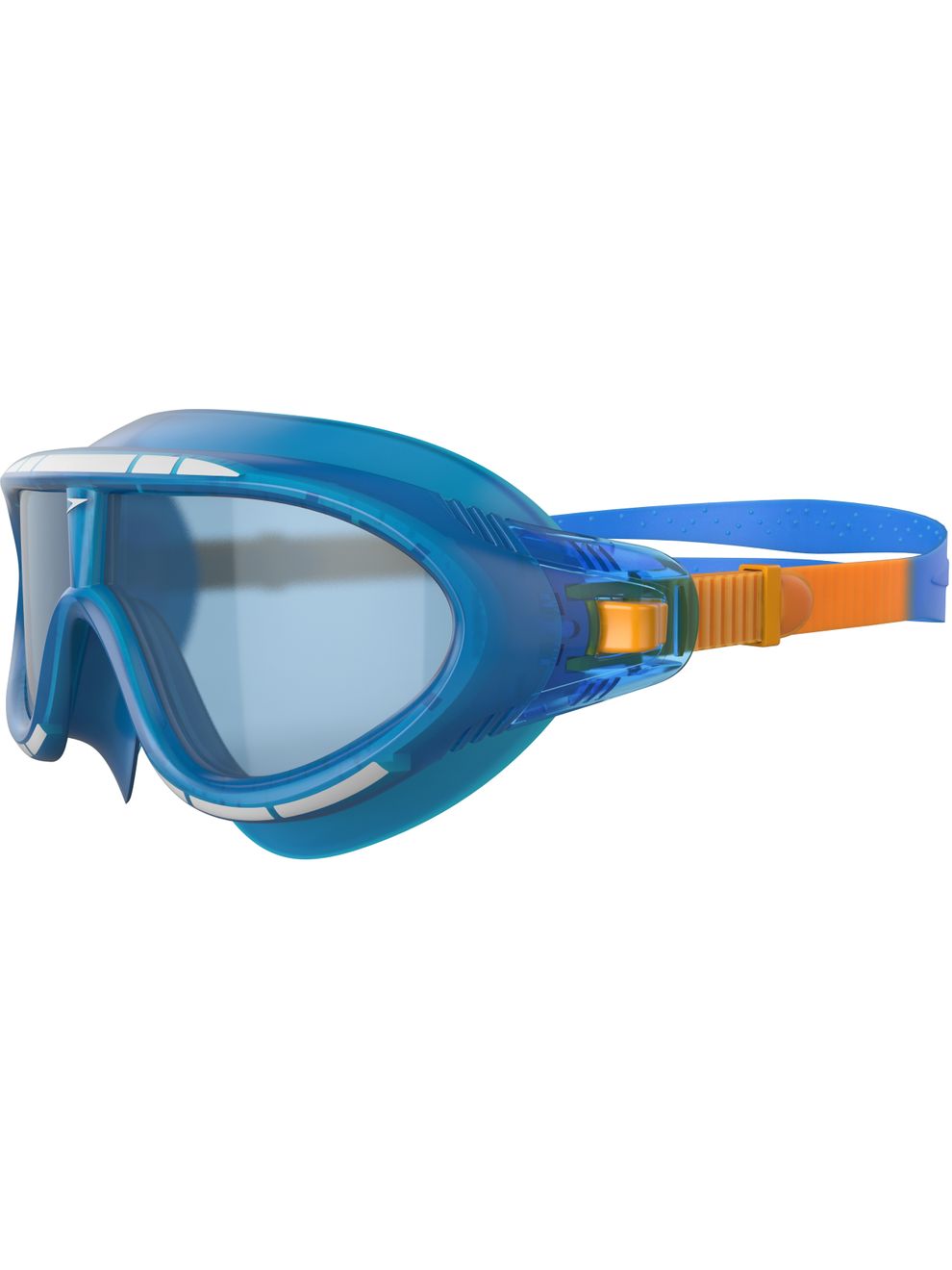 Speedo Junior Biofuse Rift Swim Mask - Blue Tint/Orange