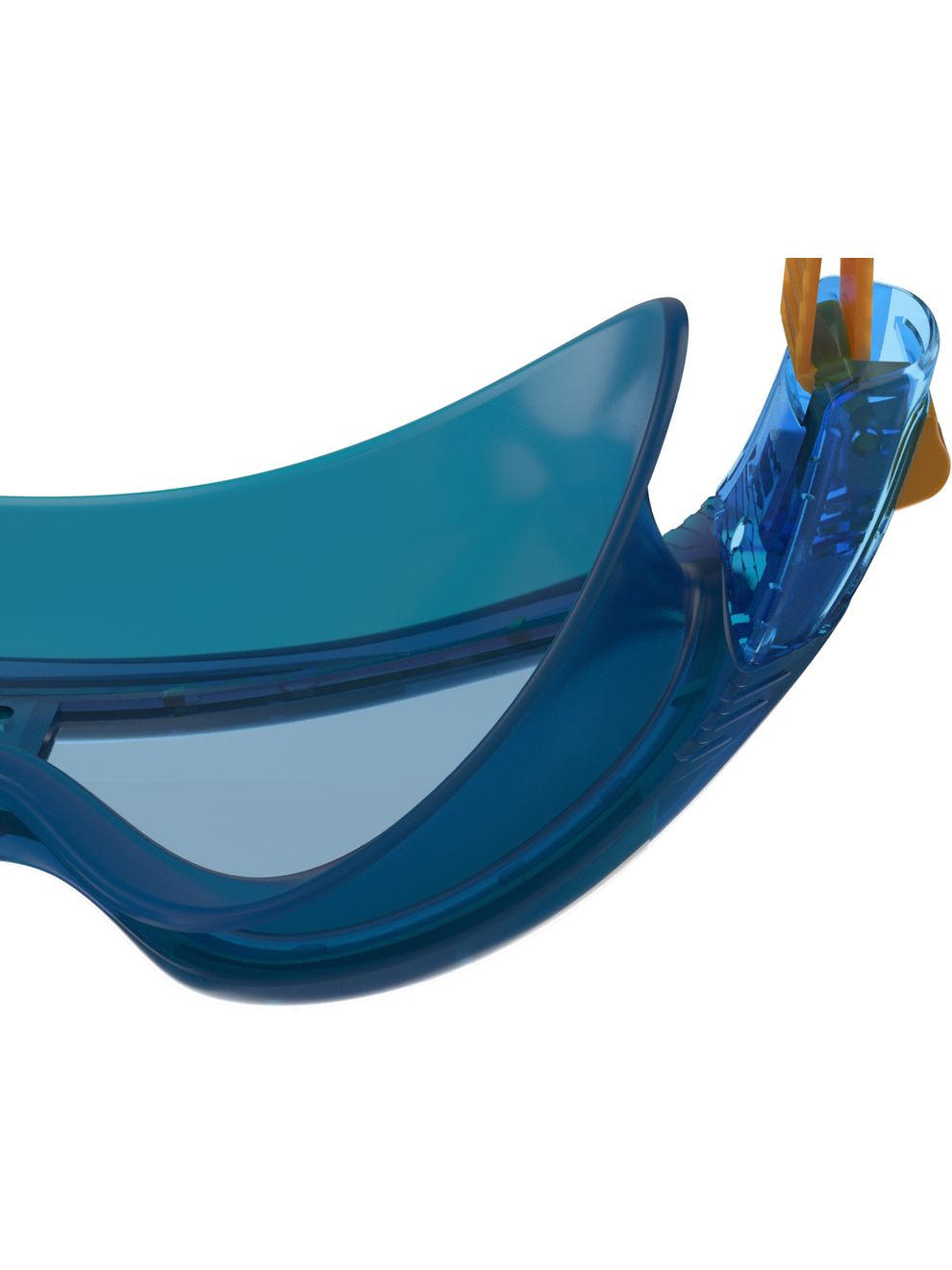 Speedo Junior Biofuse Rift Swim Mask - Blue Tint/Orange