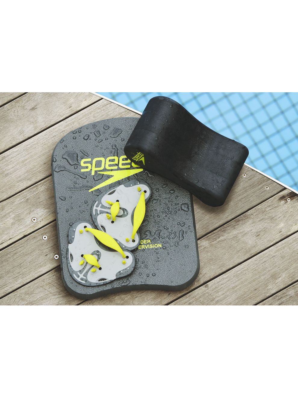 Speedo EVA Kickboard - Oxide Grey & Lime Punch