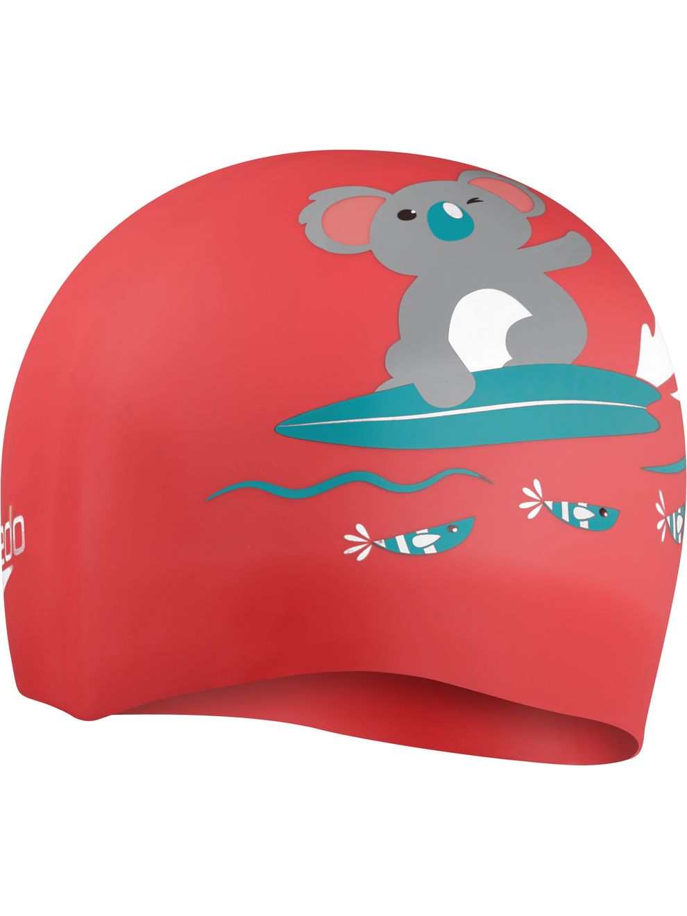 Speedo Junior Digital Printed Swim Cap - Pesca/Aquarium/Shark