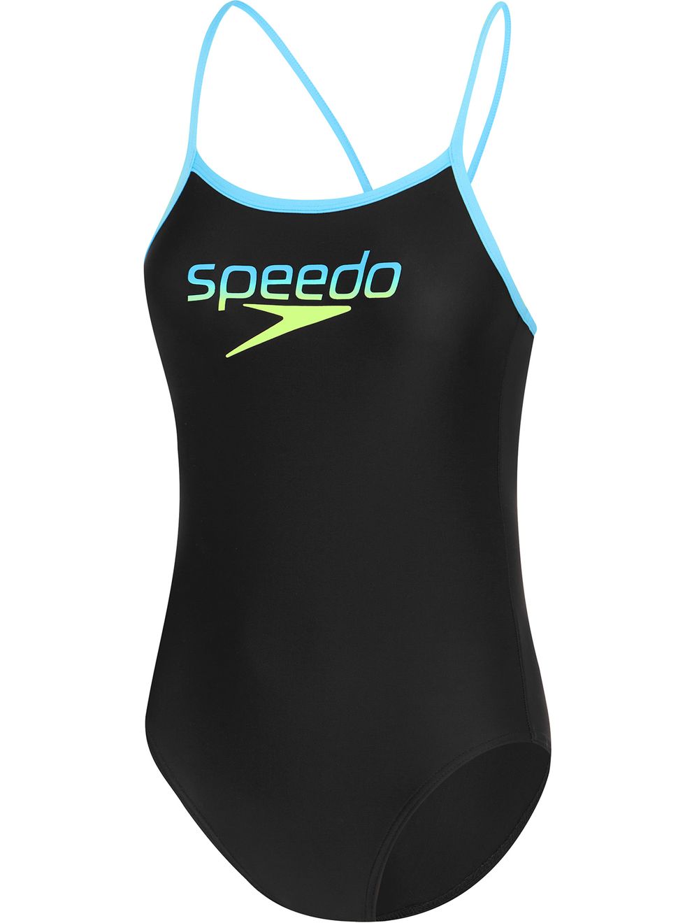 Speedo Boom Logo Thinstrap One Piece - Turquoise/Zest
