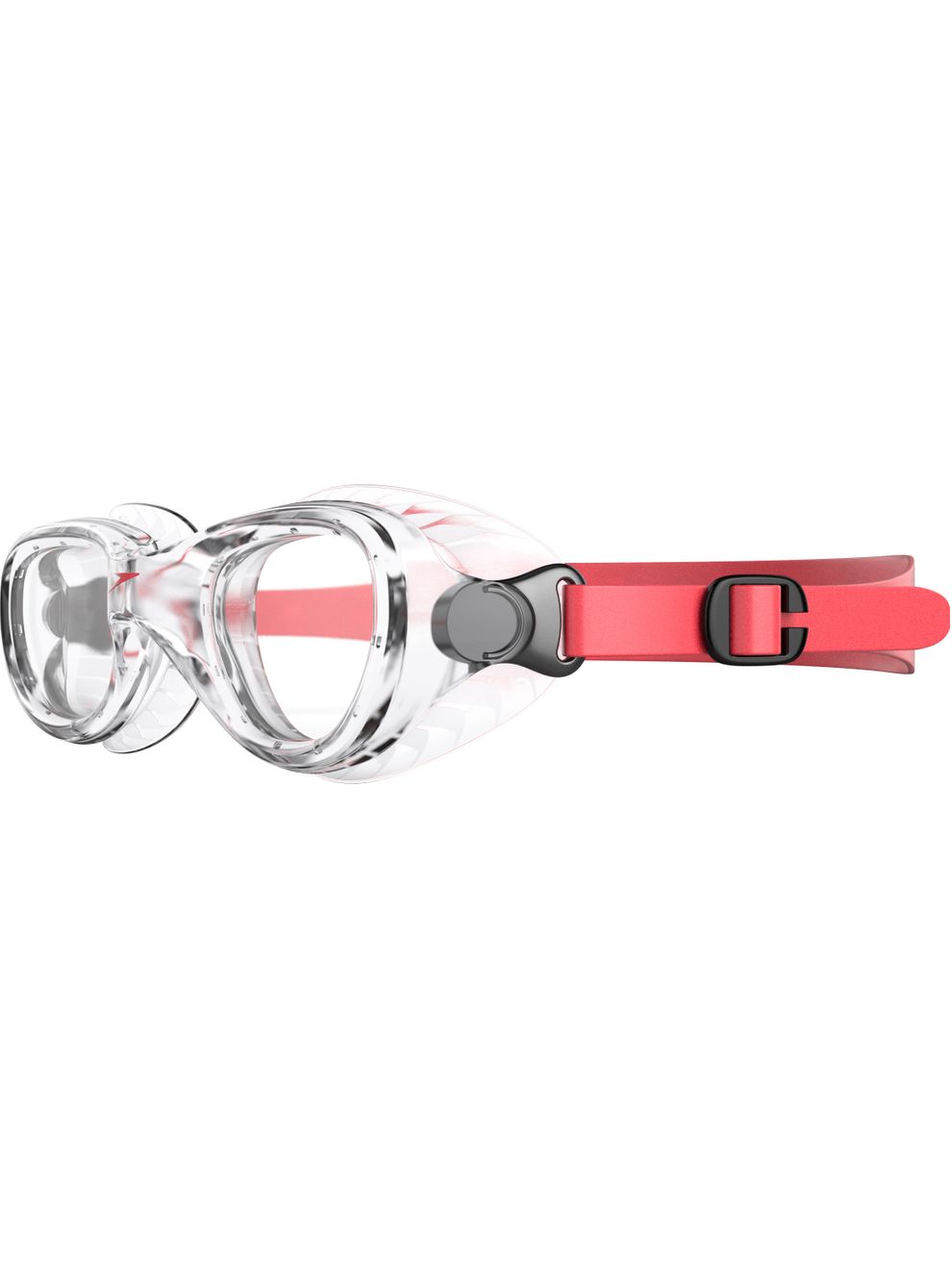 Speedo Futura Classic Junior Clear Goggles - Lava Red & Clear