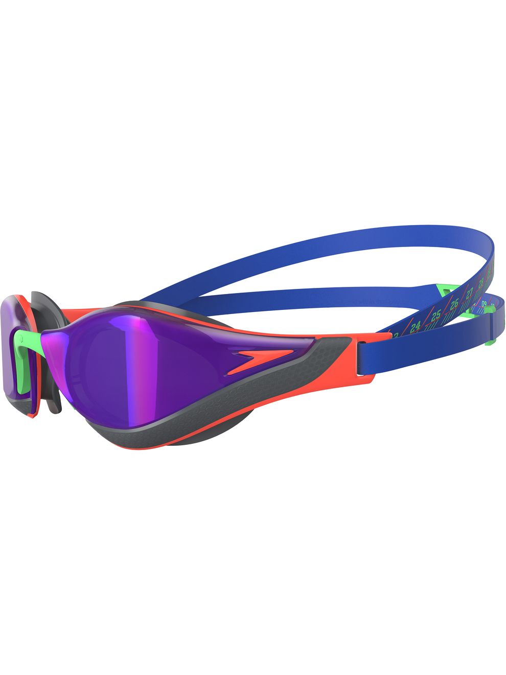 Speedo Fastskin Pure Focus Goggles - Flash Purple Mirror/Cobalt/Green ...