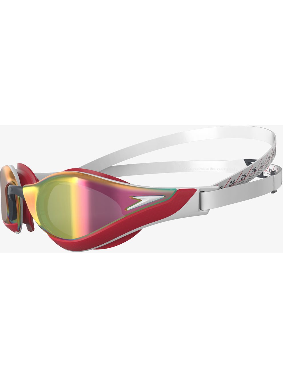 Speedo Fastskin Pure Focus Goggles - Ruby Mirror/Phoenix Red/White/USA ...
