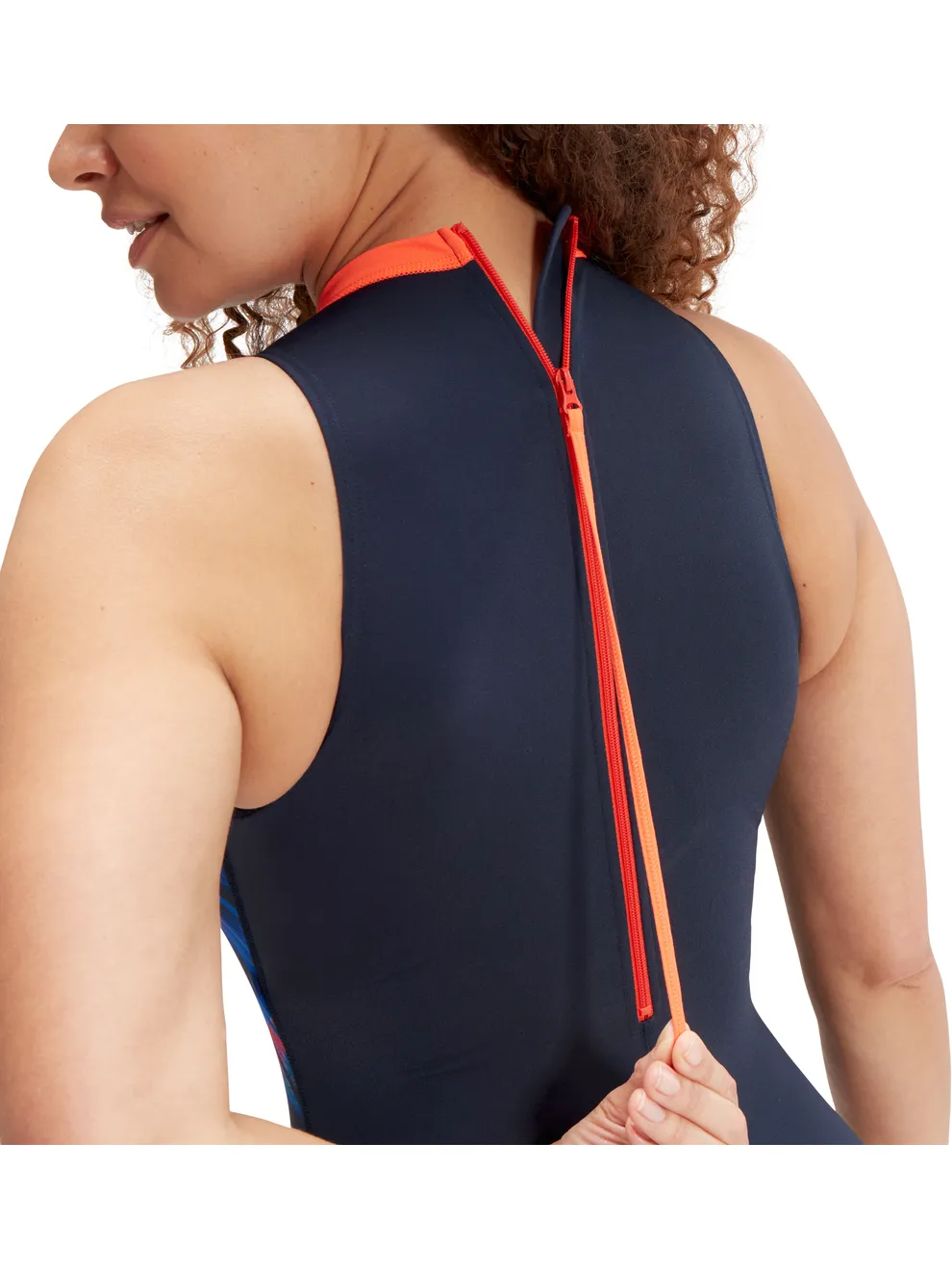 Speedo Hydrasuit One Piece - Blue/Pink/Orange