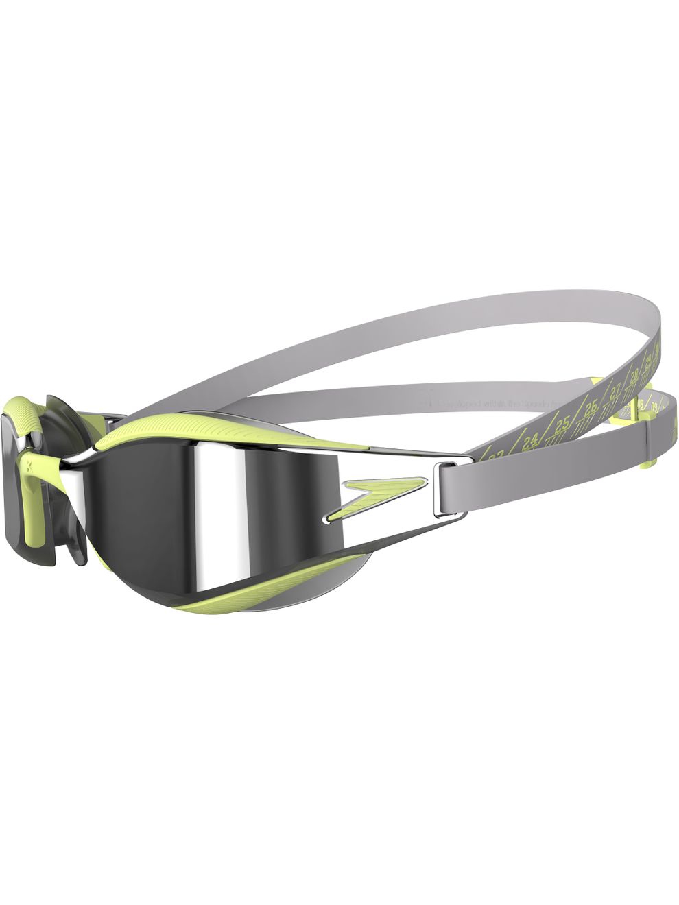 Speedo Fastskin Hyper Elite Goggles - Chrome Mirror/Shark Grey/Spritz