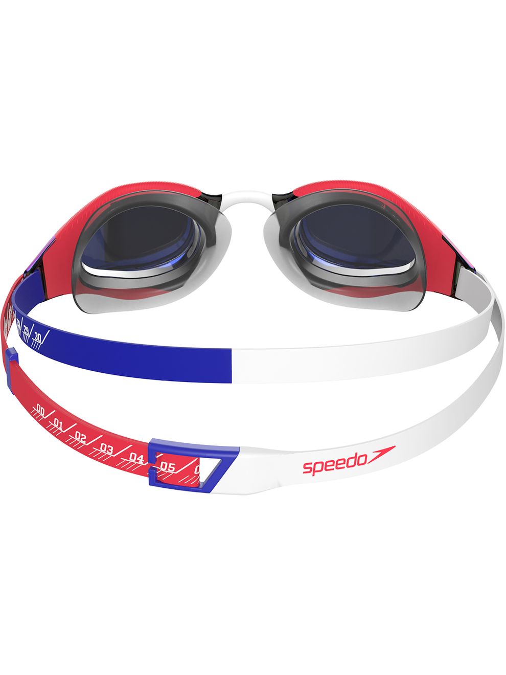 Speedo Fastskin Hyper Elite Goggles - Mirror/Red/Cobalt/White