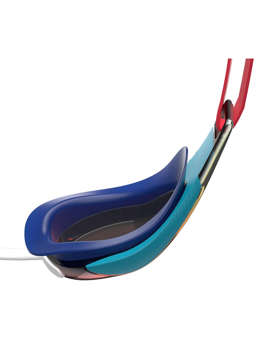 Speedo Junior Fastskin Hyper Elite Goggles - Mirror/Red/Bolt/Smoke