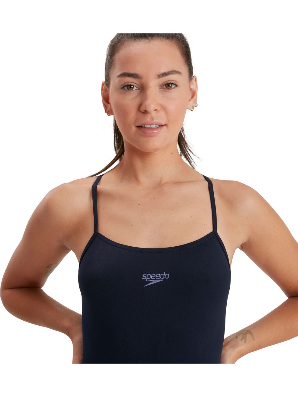 Speedo Thinstrap One Piece - Navy